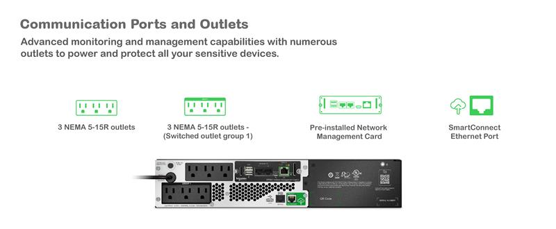 APC Smart-UPS Li-Ion SMTL750RM2UCNC - UPS - 500 Watt - 750 VA