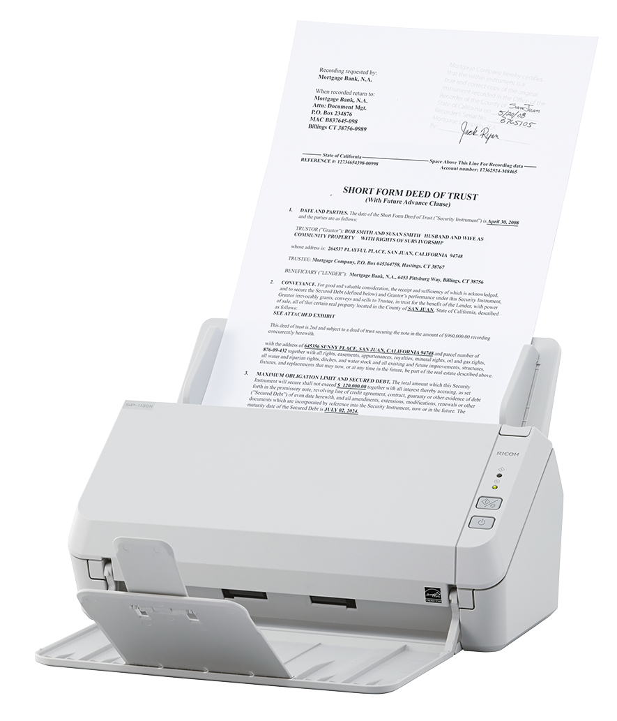 Ricoh SP-1130N - document scanner - desktop - Gigabit LAN, USB 3.2 Gen 1x1