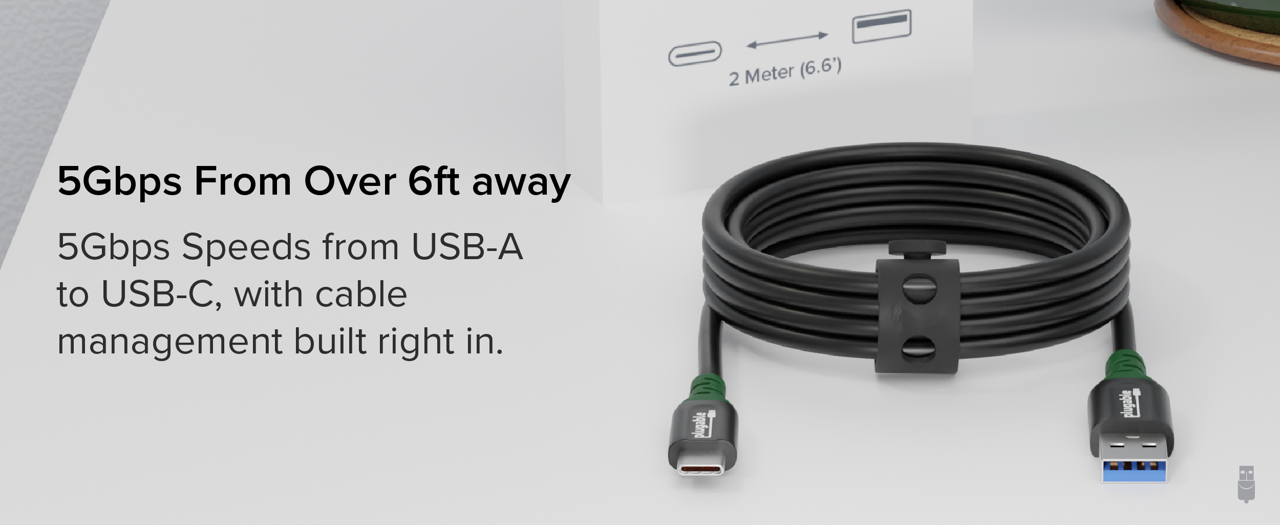 Plugable USB C to USB A Cable, USB 3.2 Gen 2 USB Cables, 3A (15W ...