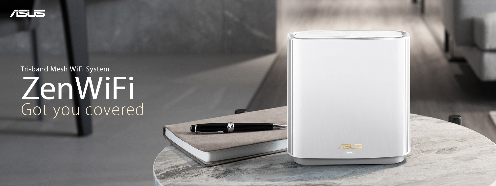 ASUS ZenWiFi XT8 (2-pack) AX6600, vit - Power.se