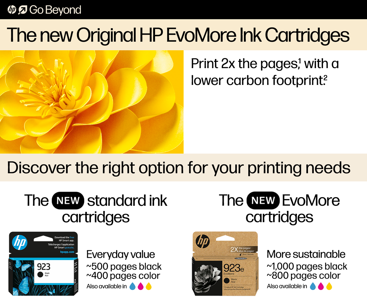 HP 923e EvoMore - black - original - ink cartridge