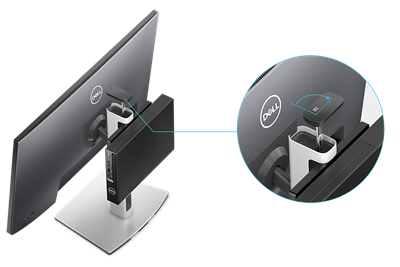 Dell - Micro Form Factor All-in-One Stand MFS22 - monitor/desktop stand