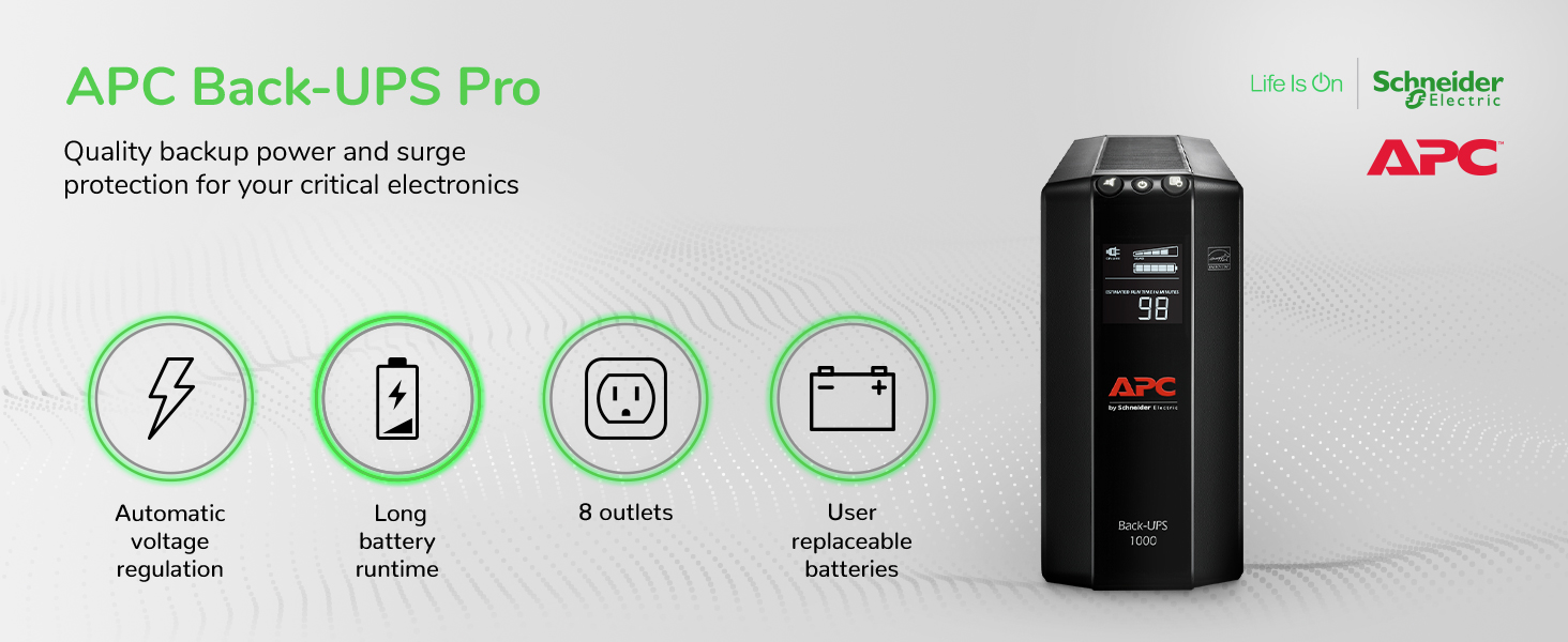 APC Back-UPS Pro BX1000M - UPS - 600 Watt - 1000 VA