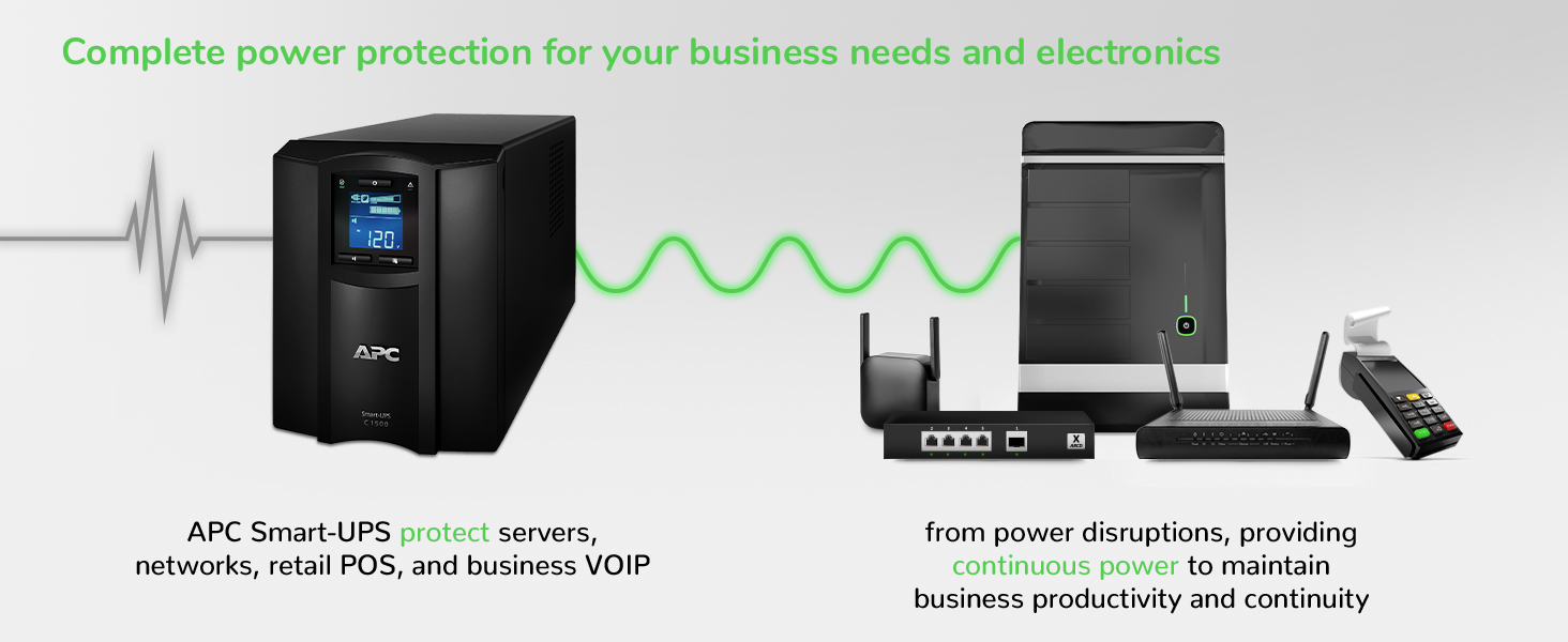 APC Smart-UPS C SMC1500C - UPS - 900 Watt - 1440 VA - with APC SmartConnect