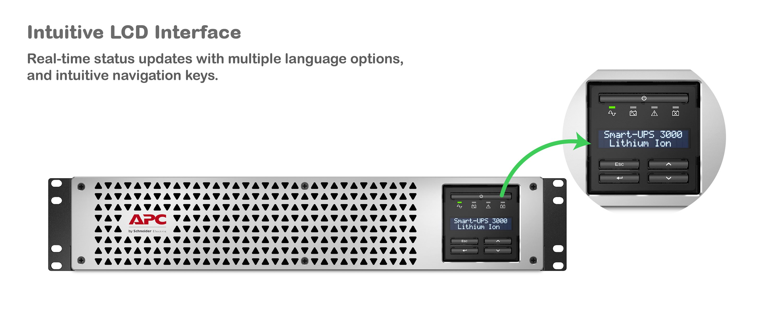 APC Smart-UPS Li-Ion SMTL3000RM2UCNC - UPS - 2700 Watt - 3000 VA