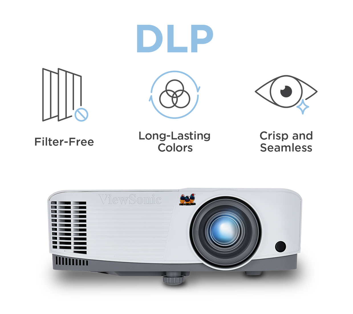 ViewSonic PA504W - DLP projector - zoom lens