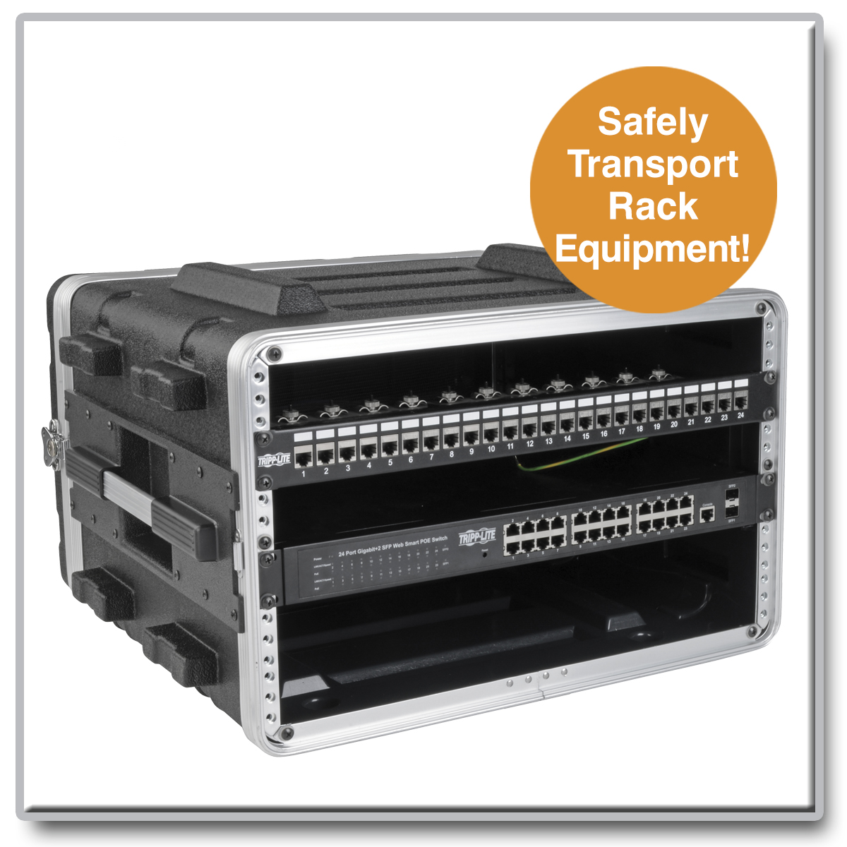 Tripp Lite 6U ABS Server Rack Equipment Flight Case for Shipping ...