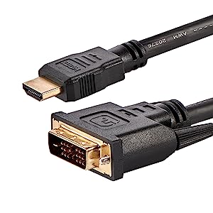 StarTech.com 6ft HDMI to DVI Cable - HDMI to DVI-D Cord - HDMI DVI ...