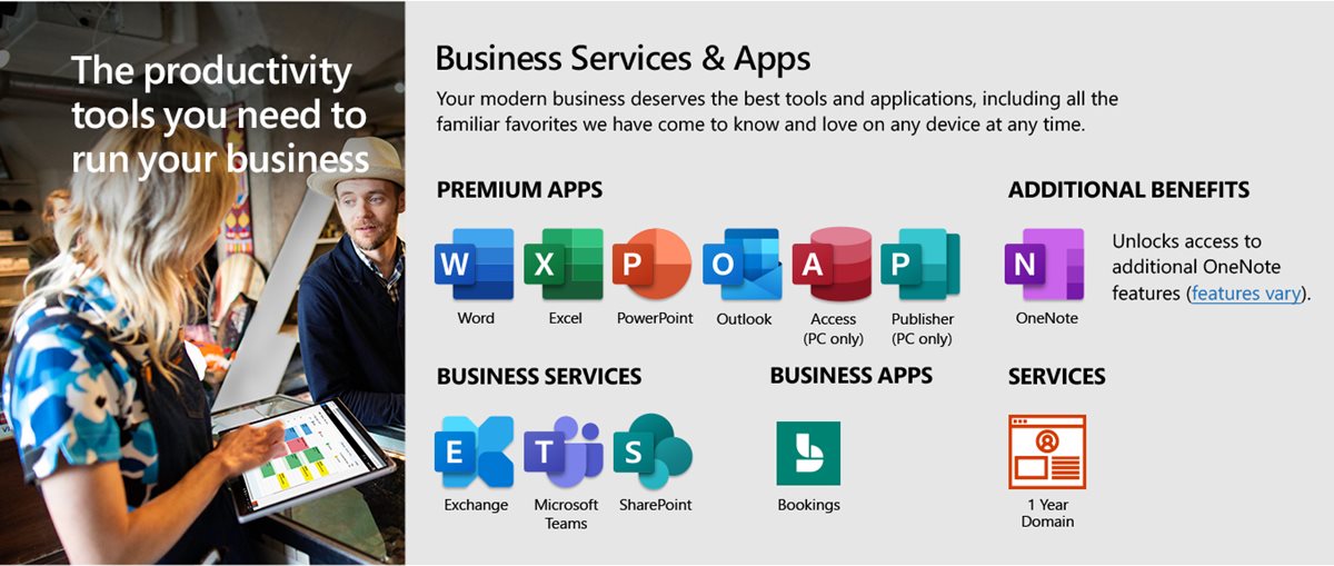 Microsoft 365 Business Standard - box pack (1 year) - 1 user (5 devices)