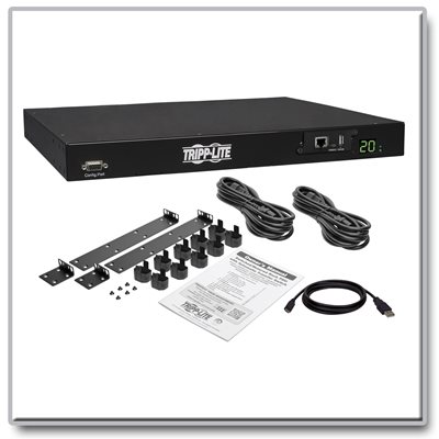 Tripp Lite PDU Switched ATS 200-240V 16/20A 8 C13 2 C19 C20 Horizontal ...