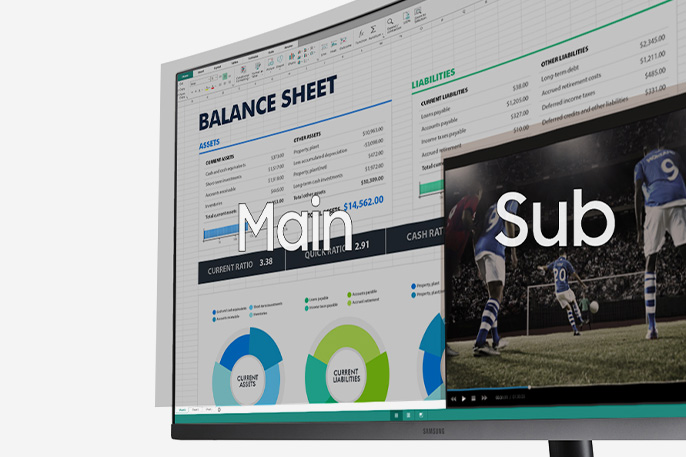 Samsung S34A654UXN - S65UA Series - LED monitor - curved - 34"