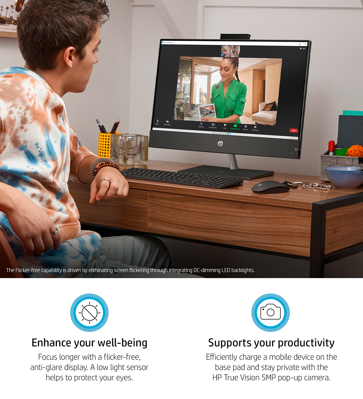 HP Pavilion 24” All-in-One Desktop: For work and wow.