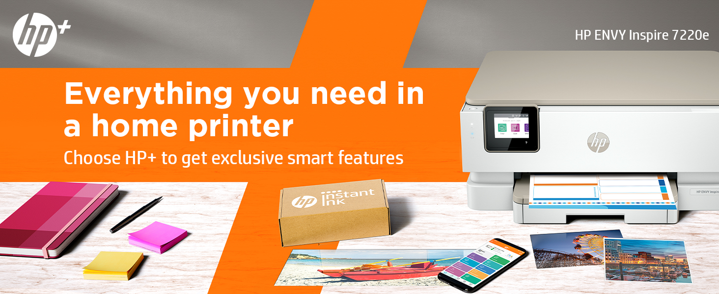 HP ENVY Inspire 7220e A4 Colour Multifunction Inkjet Printer 242P6B ...