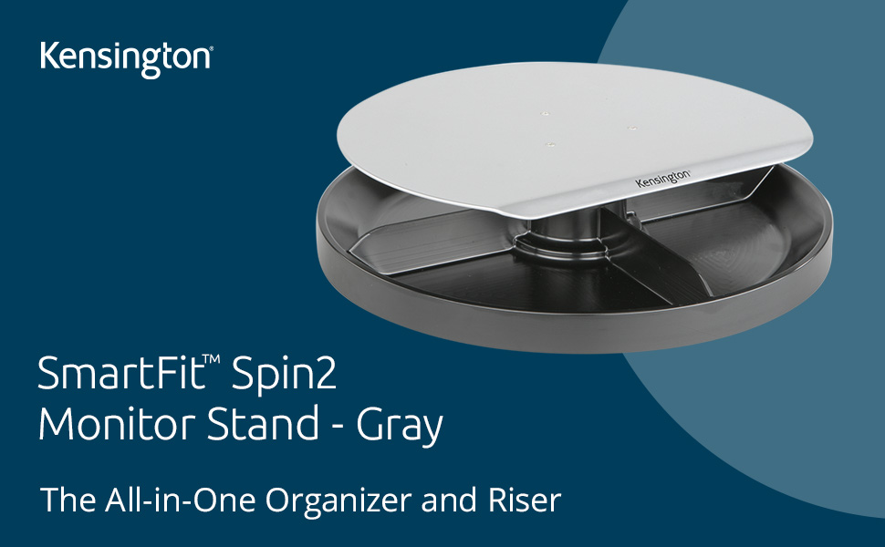 Kensington SmartFit Spin2 Monitor Stand - swivel - for monitor - TAA ...