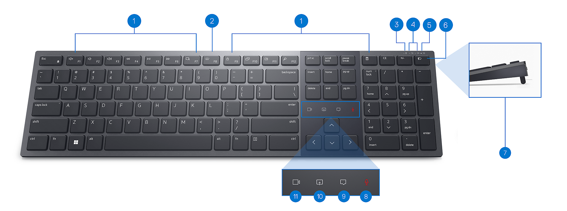 Dell Premier KB900 - keyboard - collaboration - QWERTY - Canadian ...