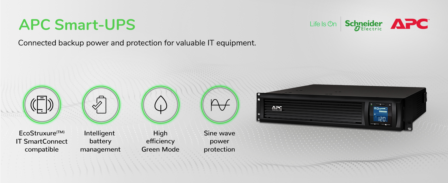 APC Smart-UPS C SMC1500-2UC - UPS - 900 Watt - 1440 VA - with APC SmartConnect