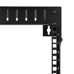 StarTech.com 2-Post 8U Heavy-Duty Wall-Mount Network Rack - 19" Open ...