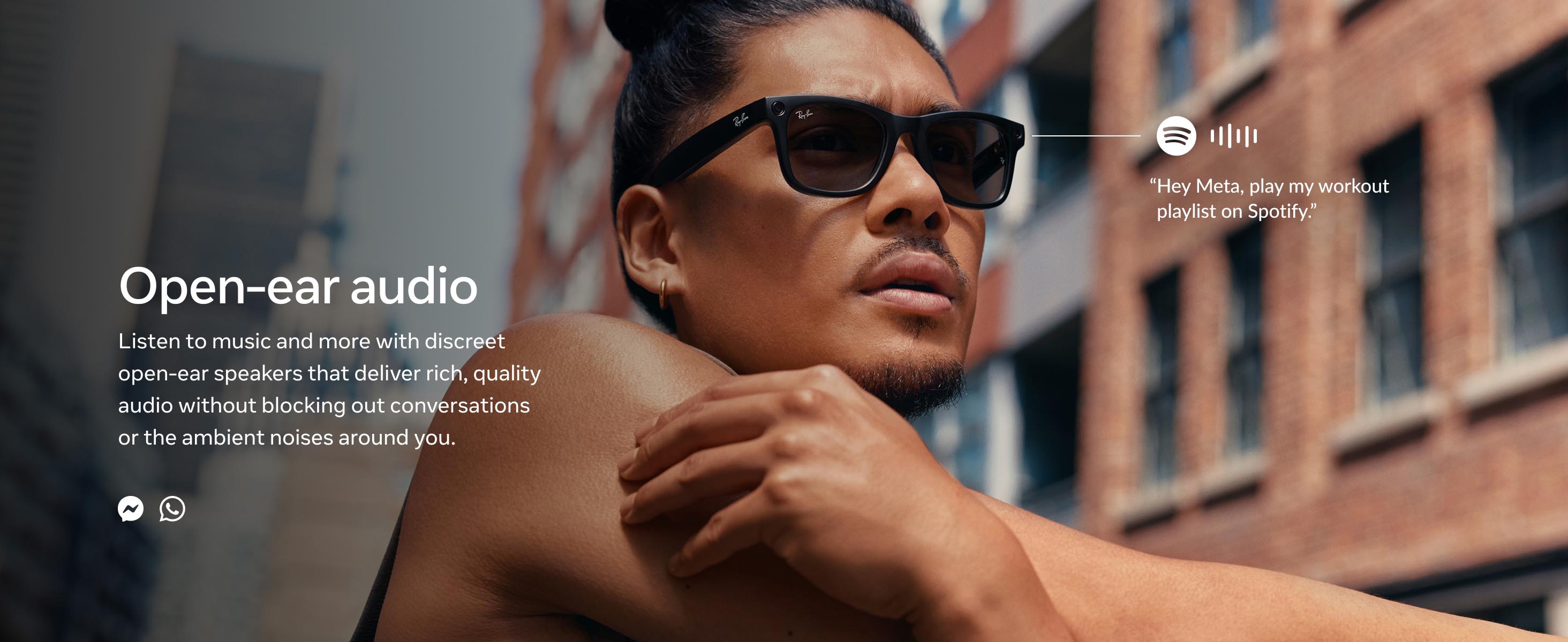 Ray-Ban Meta Wayfarer Polarised AI Glasses Gradient graphite | EE