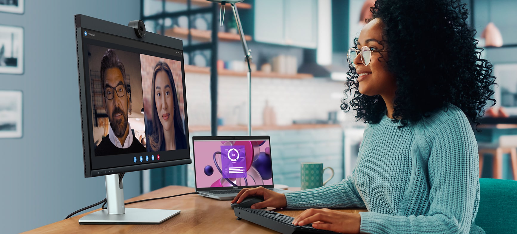 Dell 27 Video Conferencing Monitor P2724DEB - LED monitor - QHD - 27"