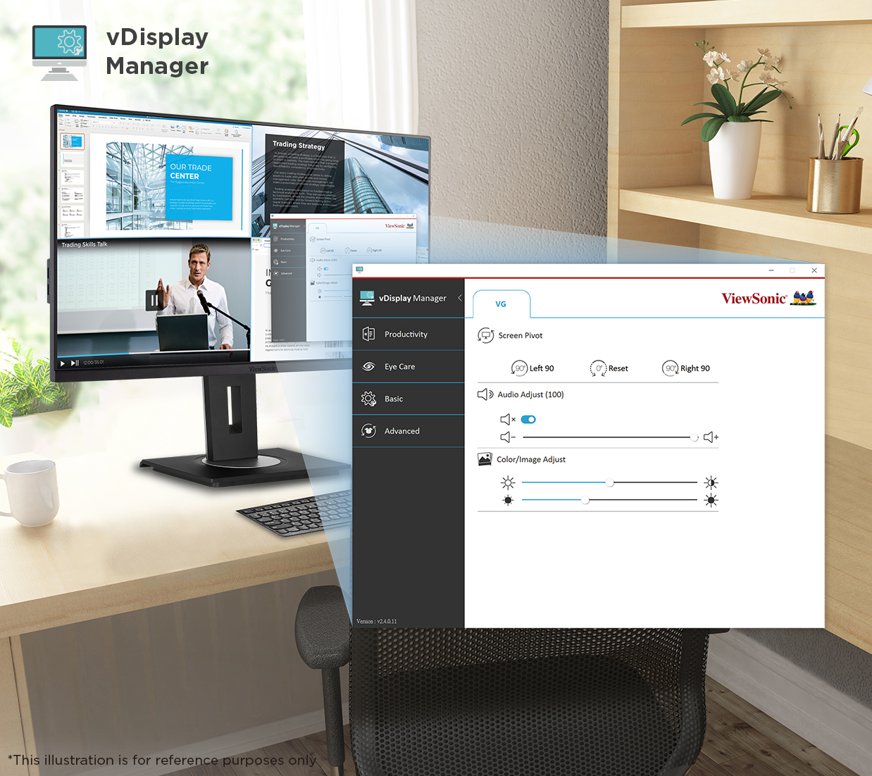 ViewSonic 27" IPS Monitor - 1920 x 1080 - 27" - USB-C
