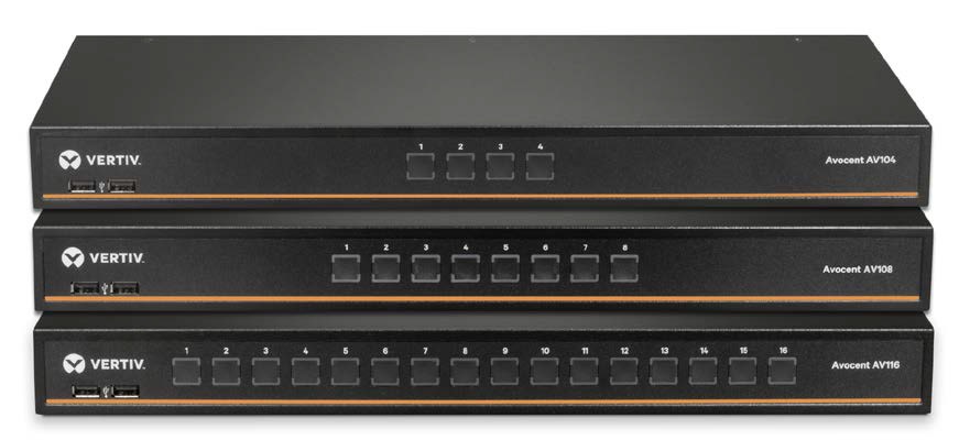 Avocent AutoView AV108 - KVM switch - 8 ports - rack-mountable - with 8 ...
