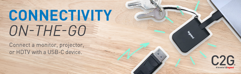 C2G USB C to VGA Adapter - Travel Adapter with Keychain - external ...