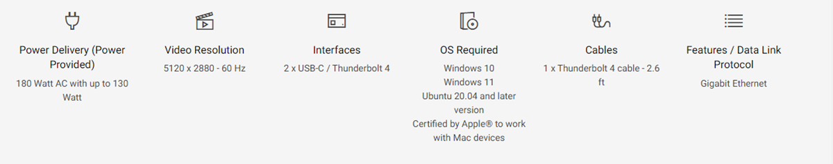 Dell Thunderbolt Dock - WD22TB4 Module - port expansion upgrade kit