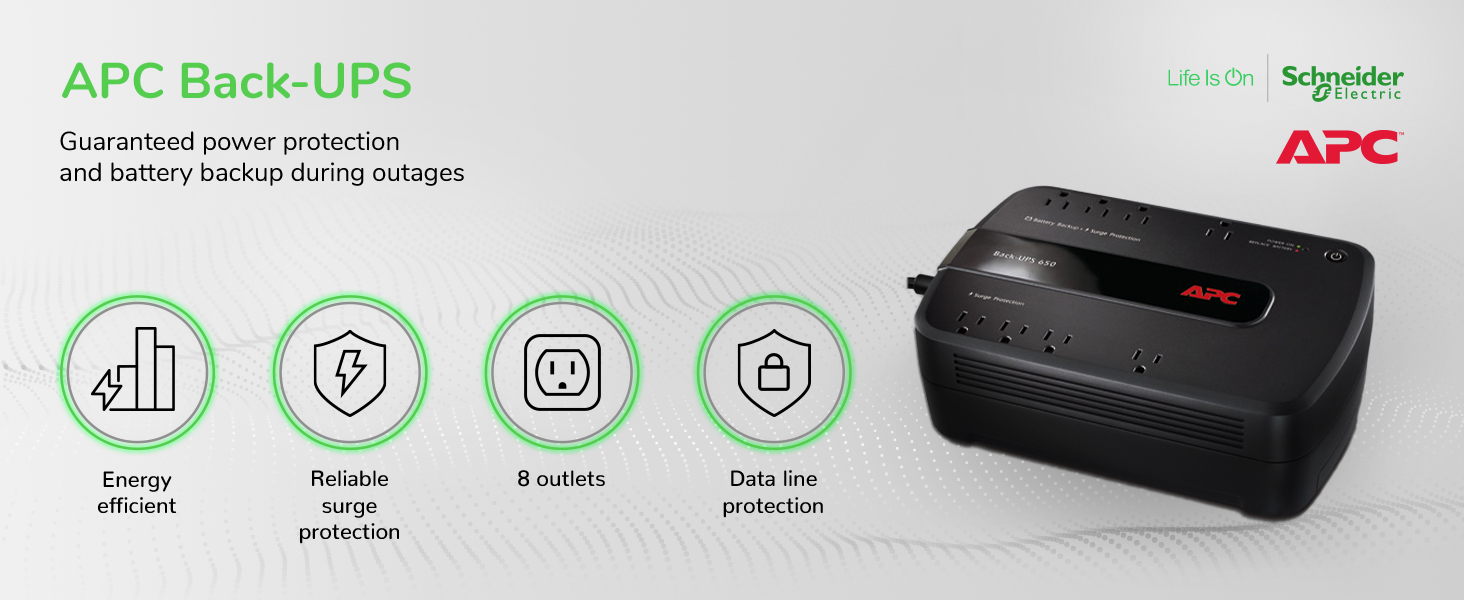 APC Back-UPS 650 - UPS - 390 Watt - 650 VA