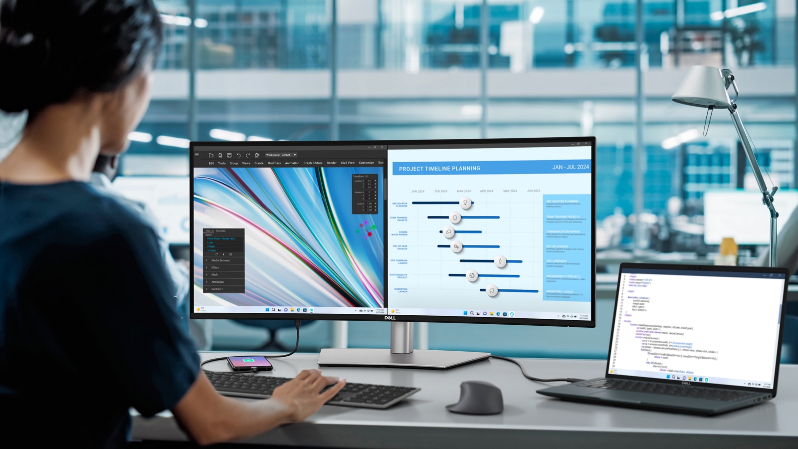 Dell UltraSharp U3425WE - LED monitor - curved - 34"
