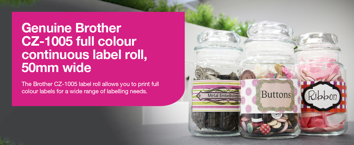 Brother CZ-1005 - continuous labels - 1 roll(s) - Roll (5 cm x 5 m)