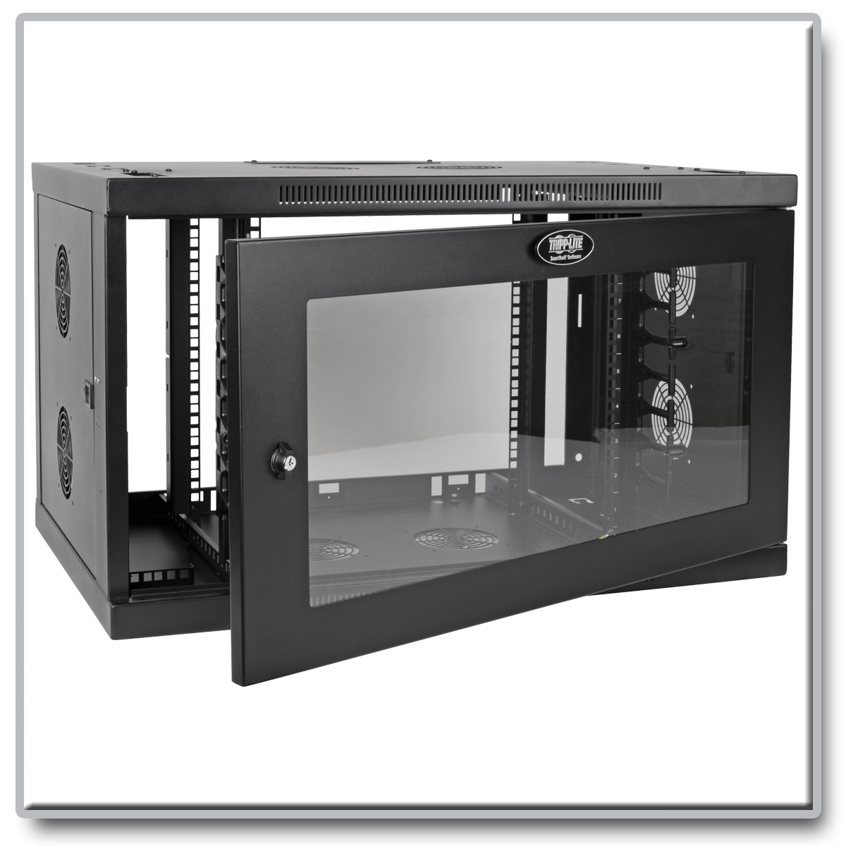 Tripp Lite SmartRack 9U Wallmount Rack Enclosure Wide Cable Management ...
