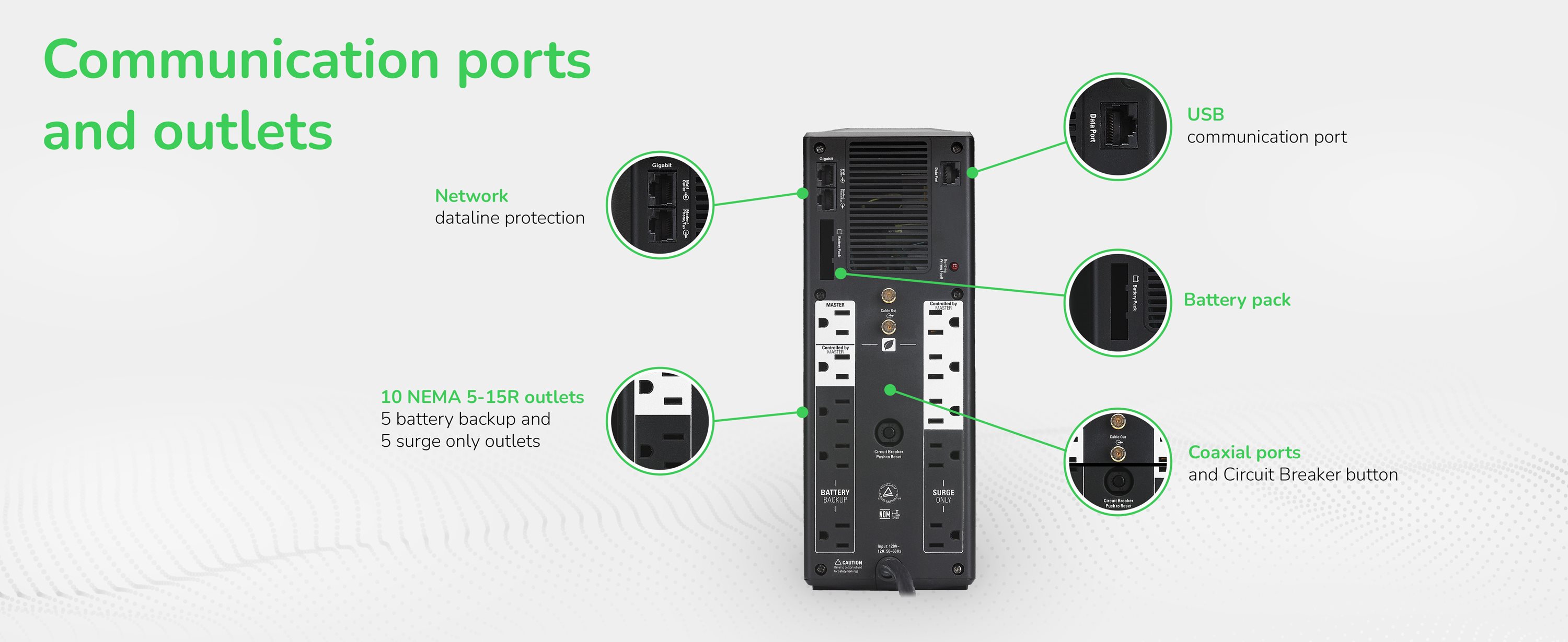 APC Back-UPS Pro 1500 - UPS - 865 Watt - 1500 VA