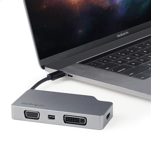 StarTech.com USB C Multiport Video Adapter 4K/1080p -USB-C to HDMI/VGA ...