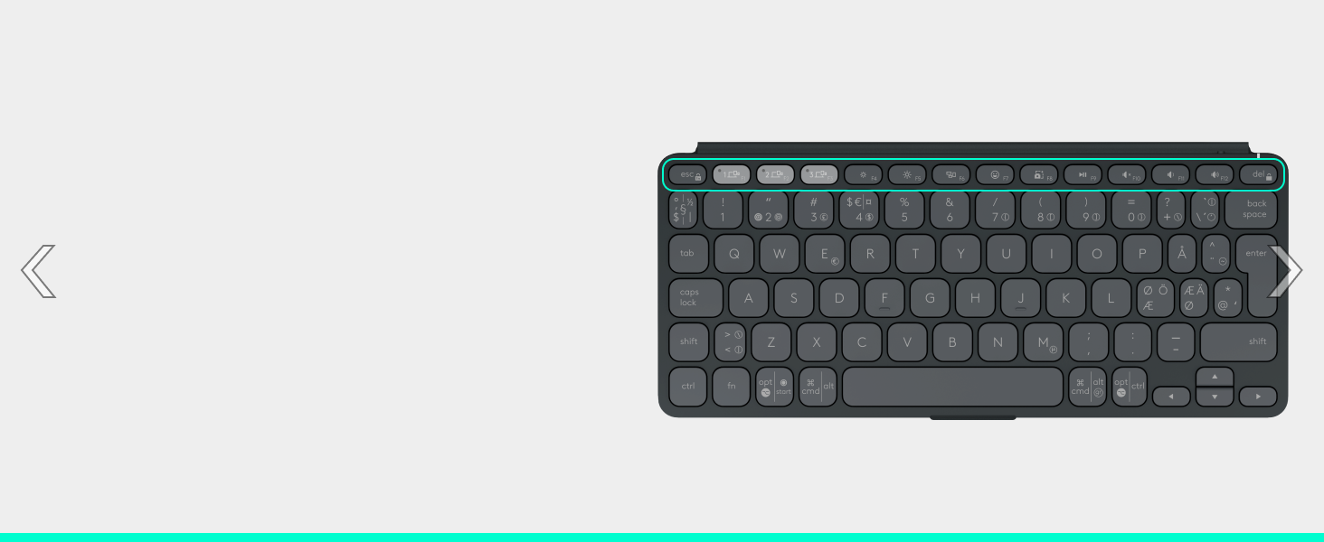 Logitech Keys-To-Go 2 - Graphite (Universal) - Datortillbehör | Webhallen