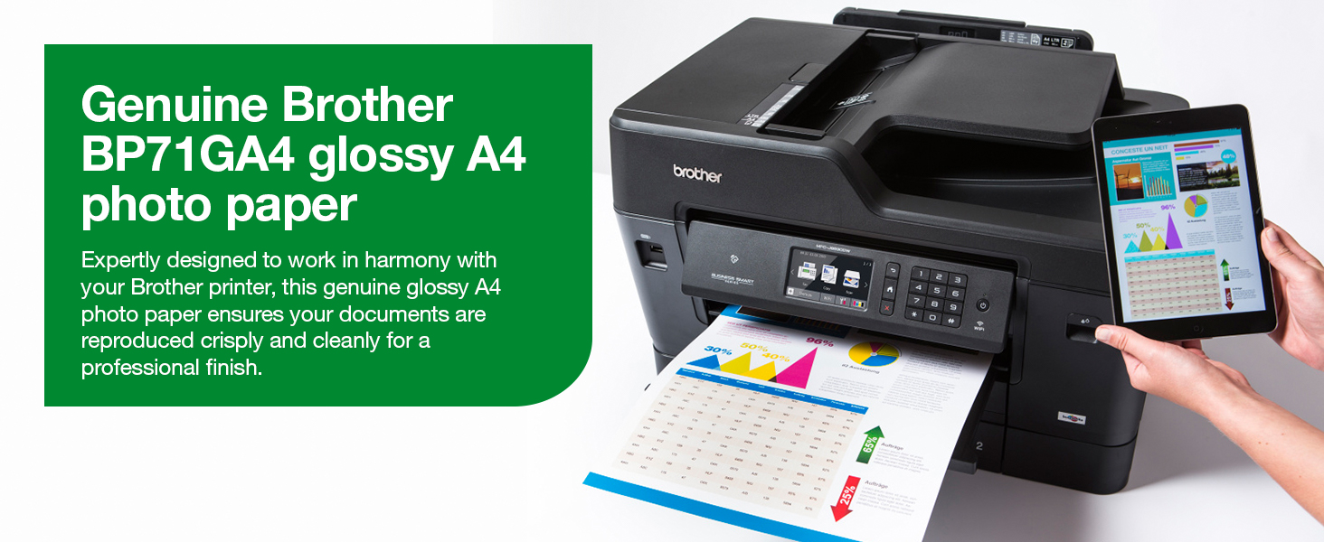 Brother Innobella Premium Plus BP71GA4 - photo paper - glossy - 20 ...