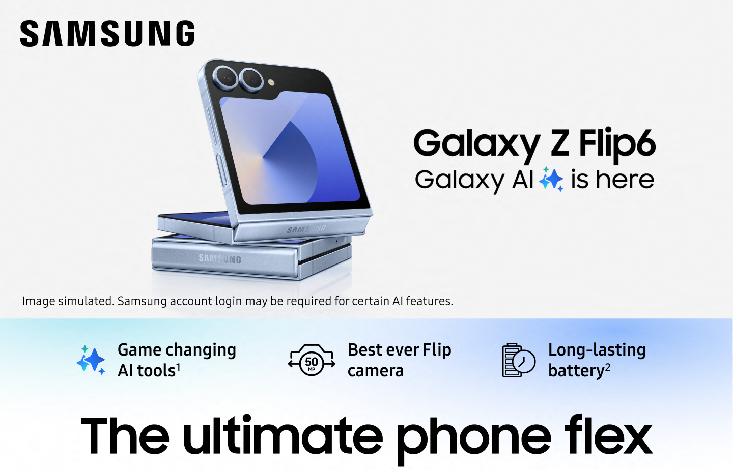 Samsung Galaxy Z Flip6 - 5G smartphone - dual-SIM - RAM 12 GB ...