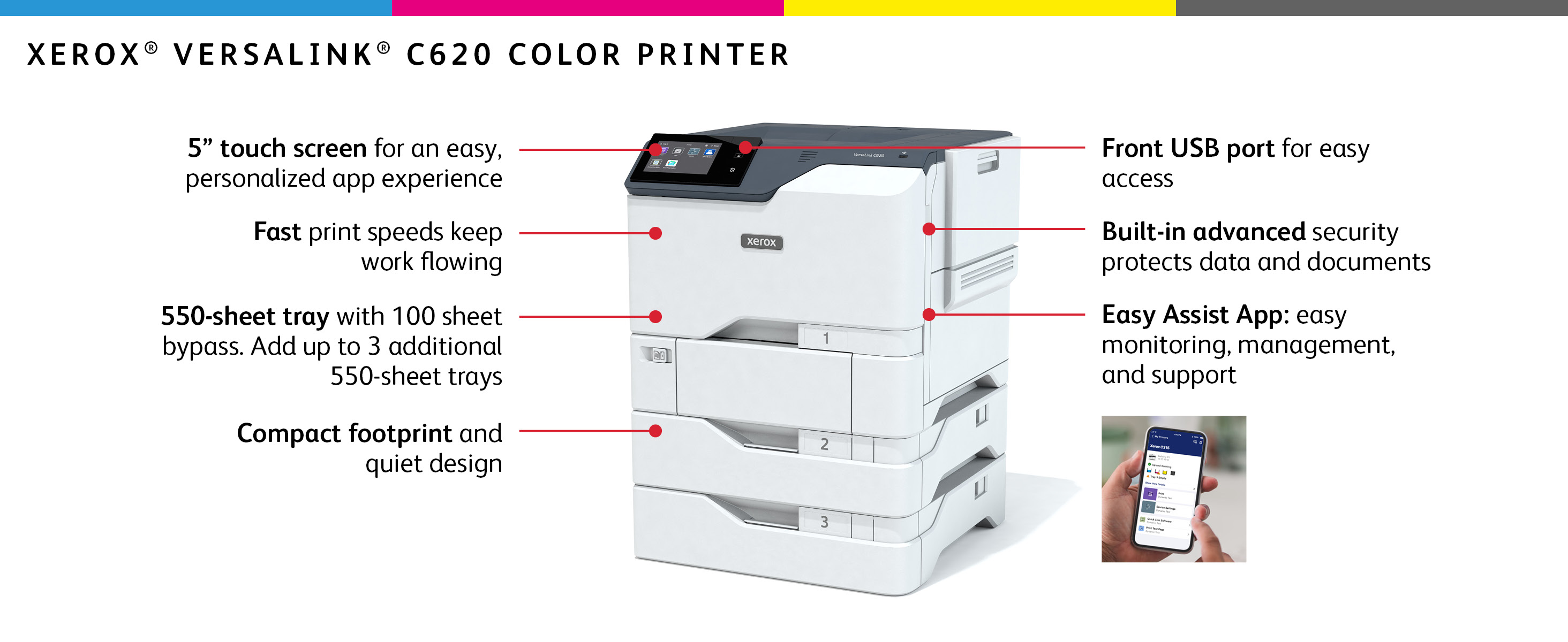 Xerox VersaLink C620 A4 Colour Laser Printer | Printer Base