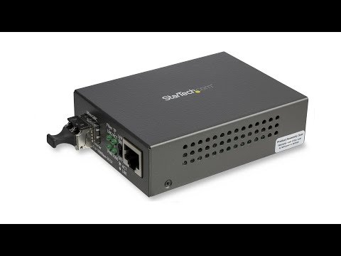 StarTech.com Multimode (MM) LC Fiber Media Converter for 10/100/1000 ...