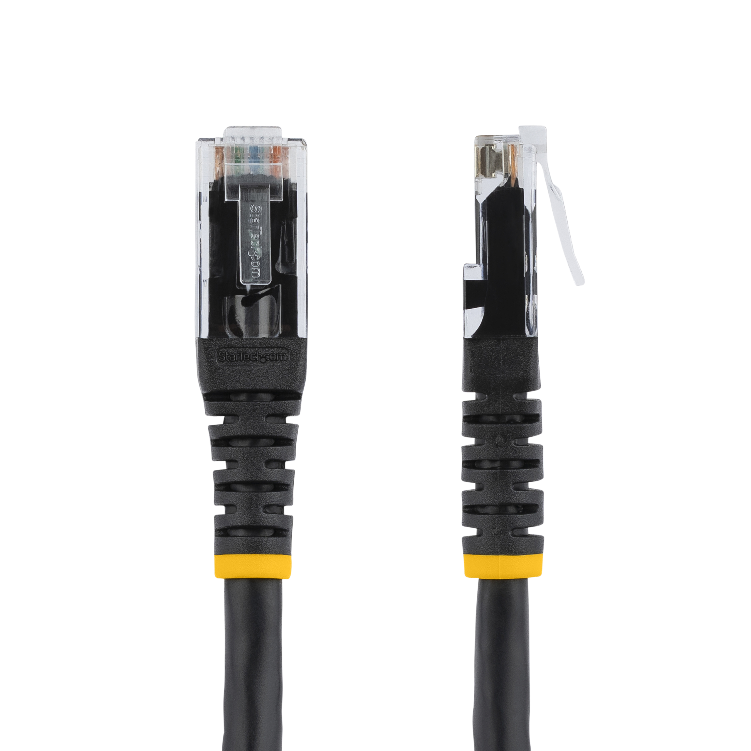 StarTech.com 15ft CAT6 Ethernet Cable - Black CAT 6 Gigabit Wire 100W ...