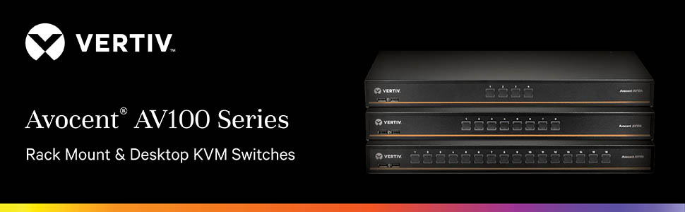 Avocent AutoView AV108 - KVM switch - 8 ports - rack-mountable - with 8 ...