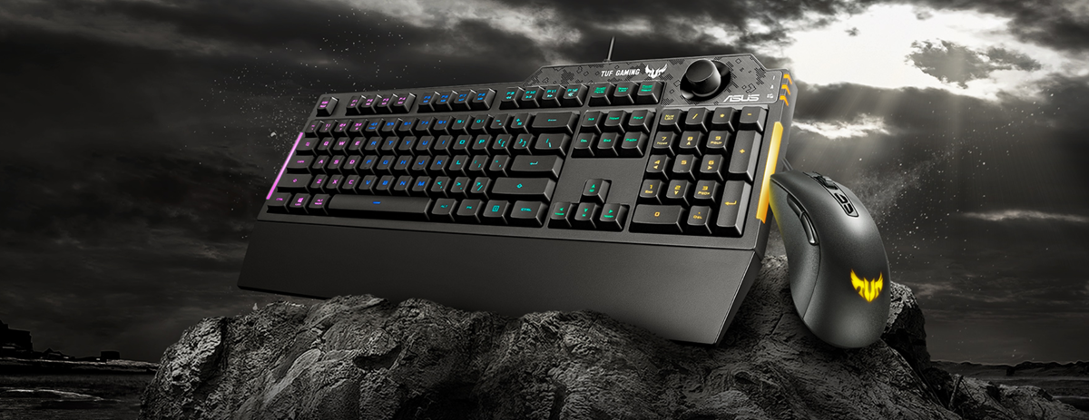 ASUS TUF Gaming Combo - Näppäimistö- ja hiiri -pakkaus - taustavalaistu ...