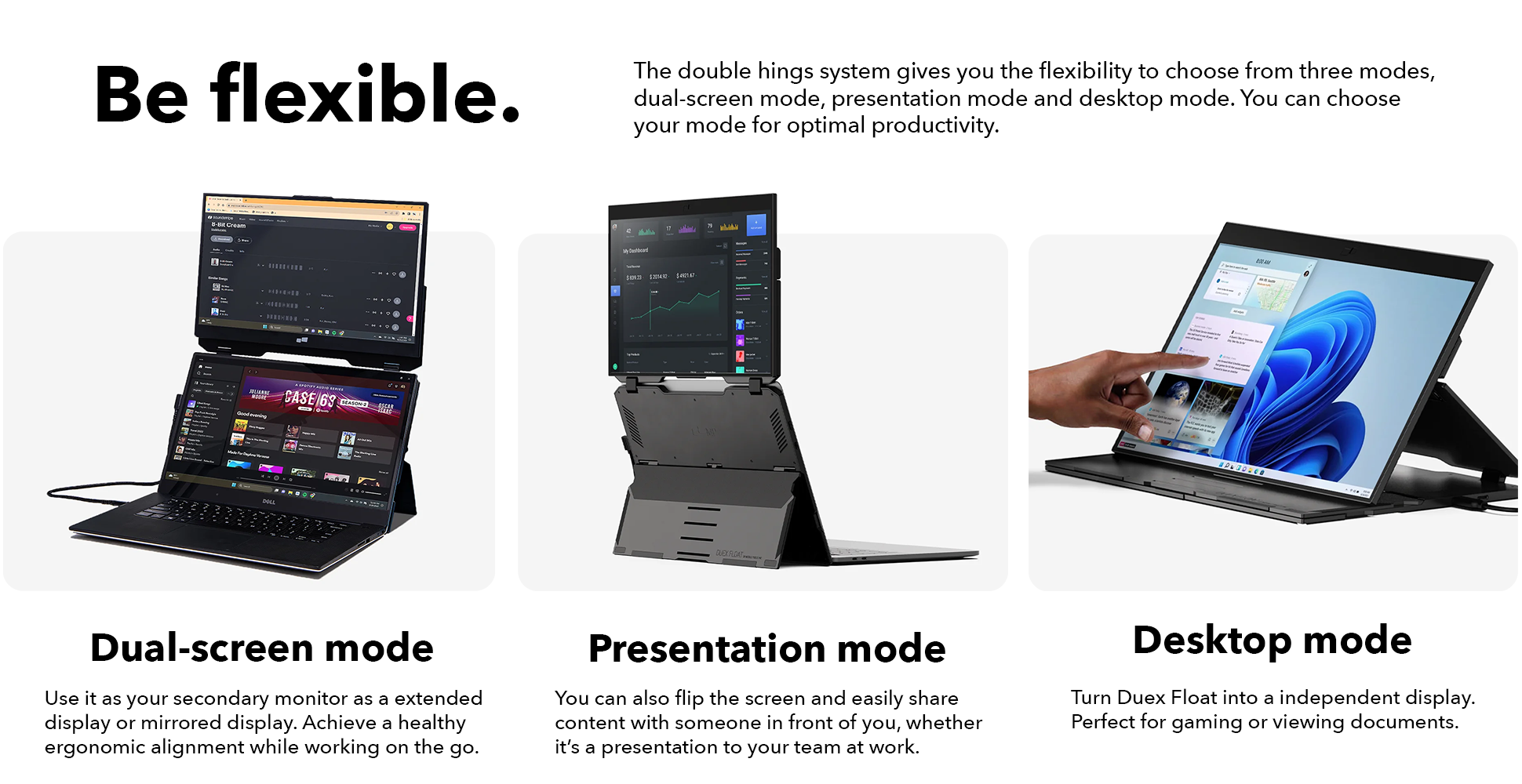 Mobile Pixels DUEX Float - LCD monitor - Full HD (1080p) - 16"