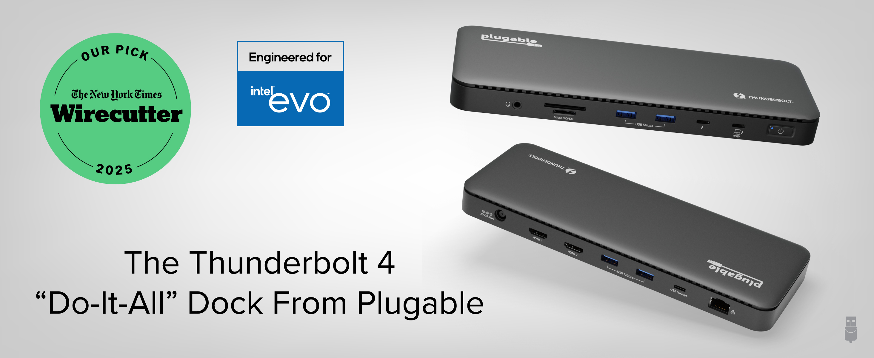 Plugable Thunderbolt 4 Laptop Dock 100W, Dual Monitor Single 8K or Dual ...