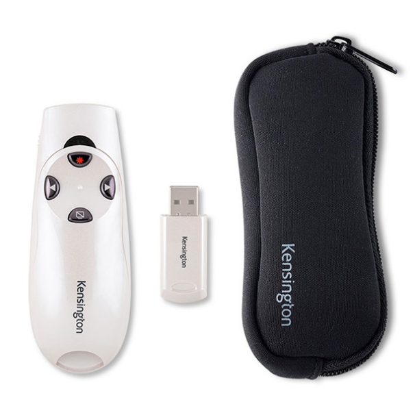 Kensington Presenter Expert Wireless with Red Laser - Pearl White ...
