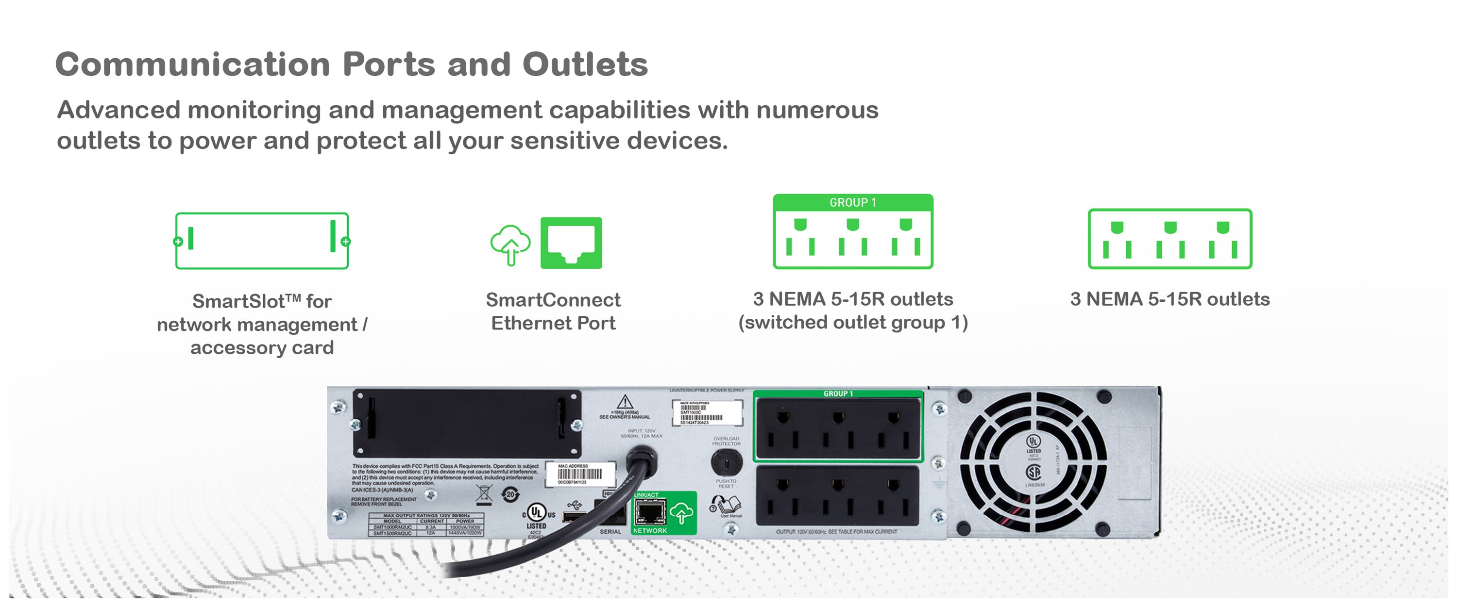 APC Smart-UPS SMT1500RM2UC - UPS - 1 kW - 1440 VA - TAA Compliant
