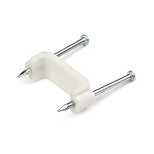 StarTech.com 100 Cable Clips with Nails (Steel) Reusable Cord Mounting ...