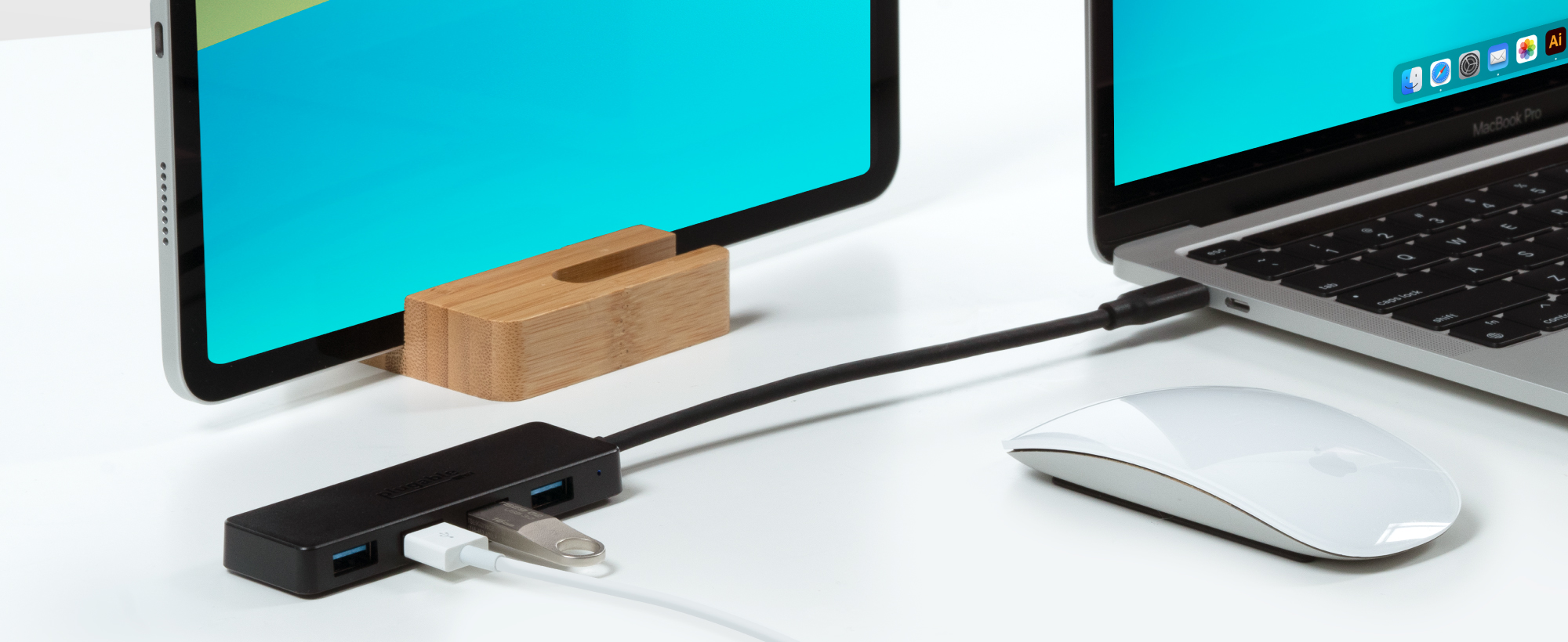 Plugable USB C to USB Adapter Hub, 4 Port USB 3.0 Hub, USB Splitter for ...