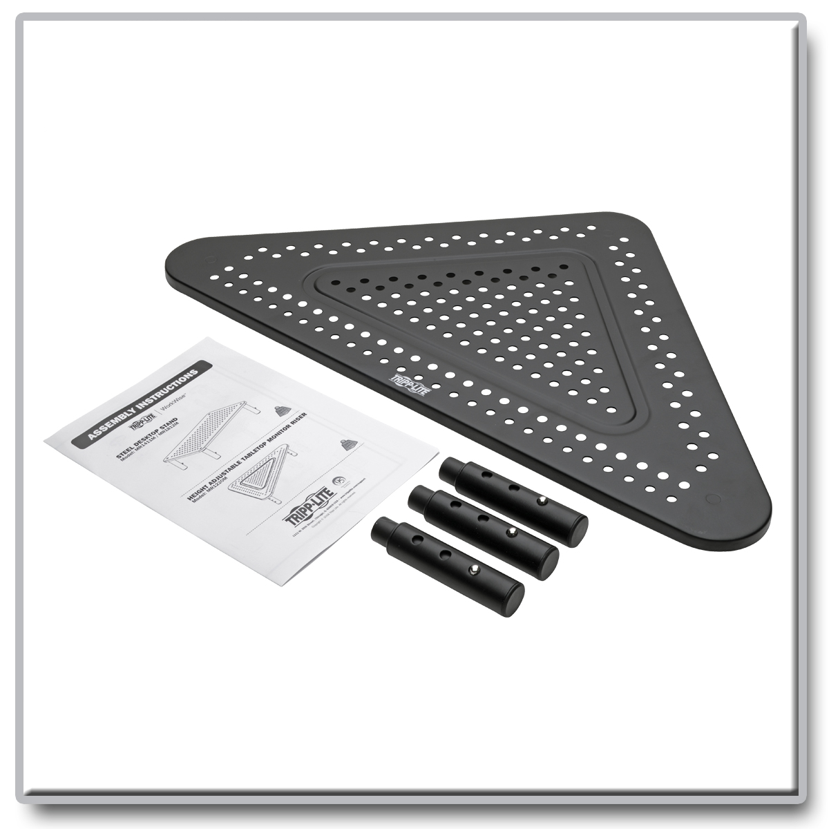 Tripp Lite Monitor Riser for Desk, 12 x 20 in. - Height Adjustable ...