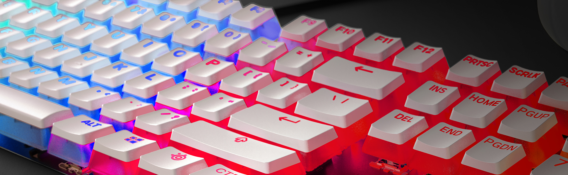 SteelSeries PRISMCAPS - Keycap set - US English - white - for Apex 5, 7 ...