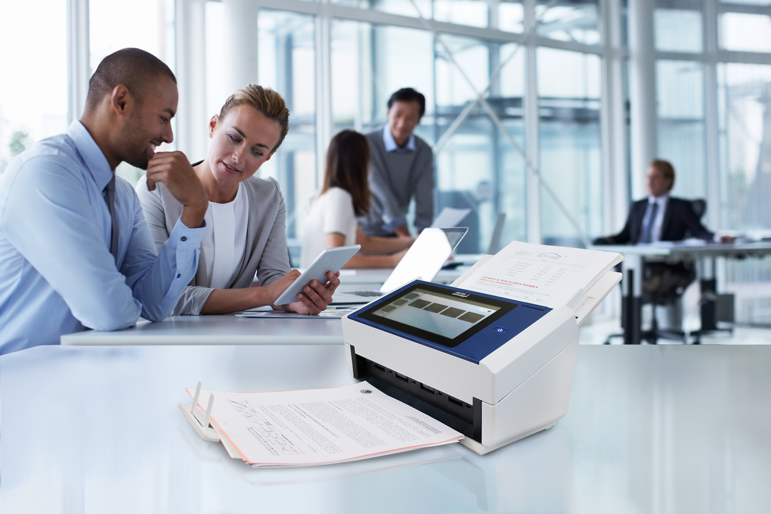 Xerox N60w Pro - document scanner - desktop - Gigabit LAN, Wi-Fi(n ...